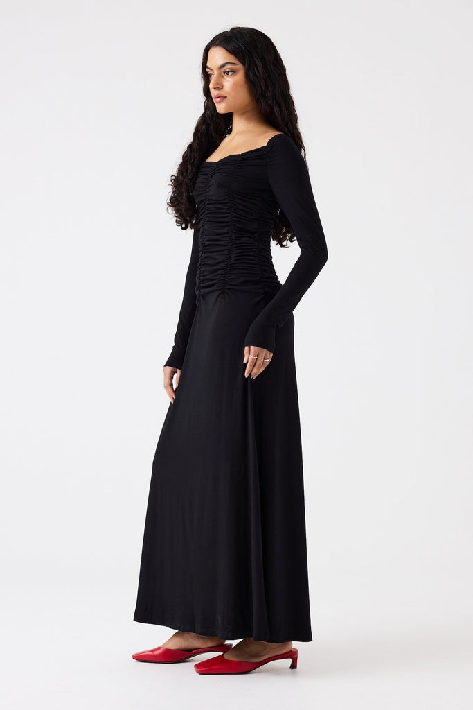 Dominique Healy - Jolene Longsleeve Dress, Black – Trouble & Fox ...