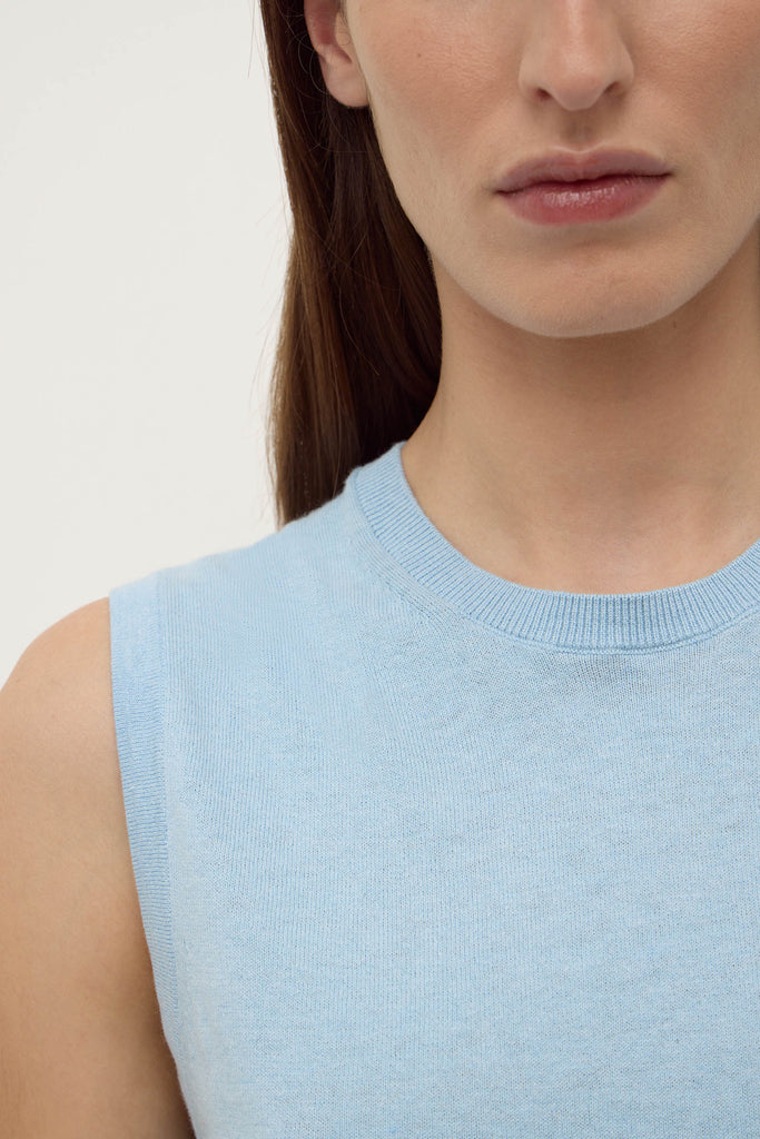 Assembly Label - Helena Cotton Cashmere Vest, Salt – Trouble & Fox ...