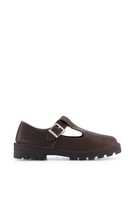 Mckinlays X Commonplace - Popham T Bar Shoe, Brown – Trouble & Fox ...