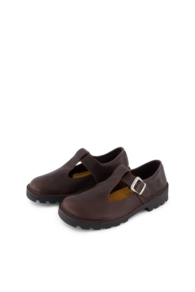 Mckinlays X Commonplace - Popham T Bar Shoe, Brown – Trouble & Fox ...